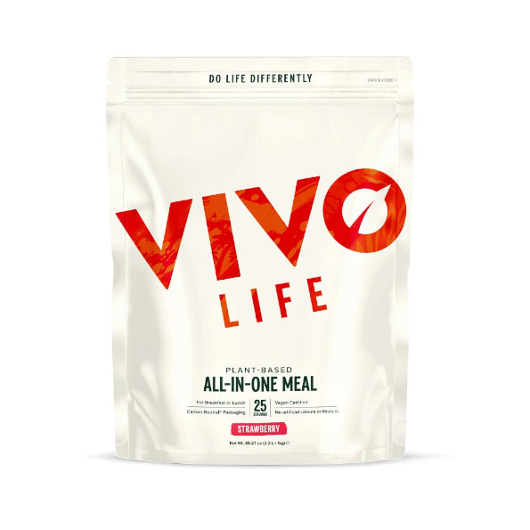 Vivo Life Plant Based All-In-One Meal - Strawberry - 1000g - Amaranth