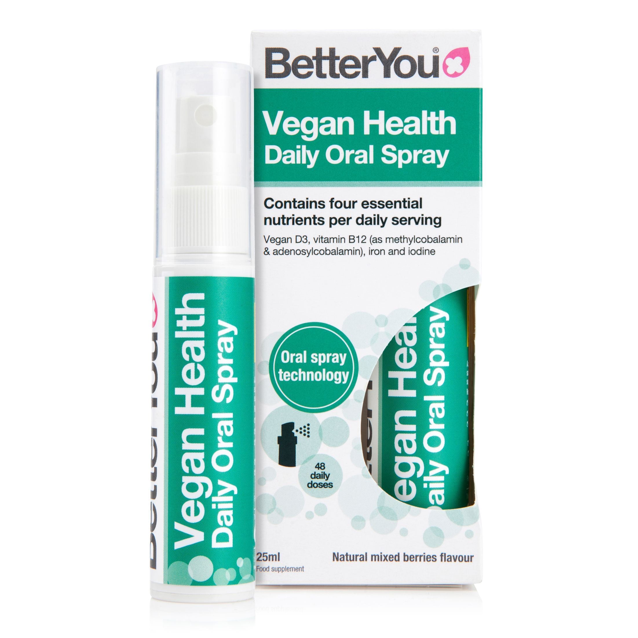 BetterYou Vegan Health Oral Spray - 25ml / 192 sprays - Amaranth