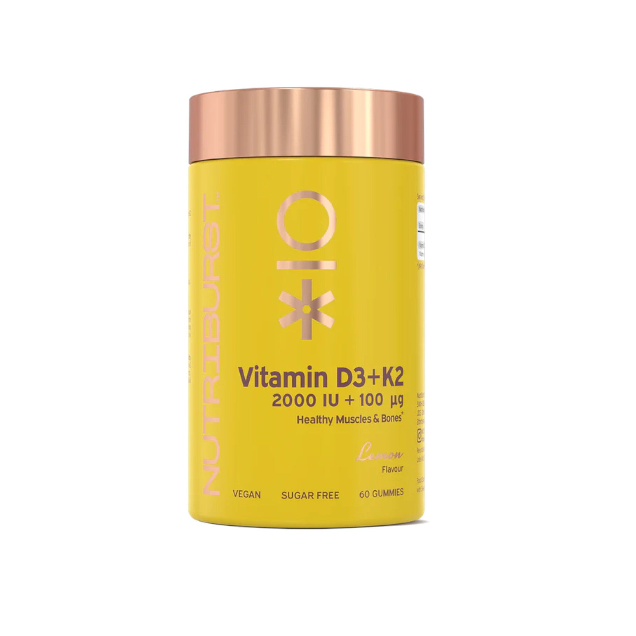 Nutriburst Vitamin D3 and K2 - 60 Gummies - Amaranth