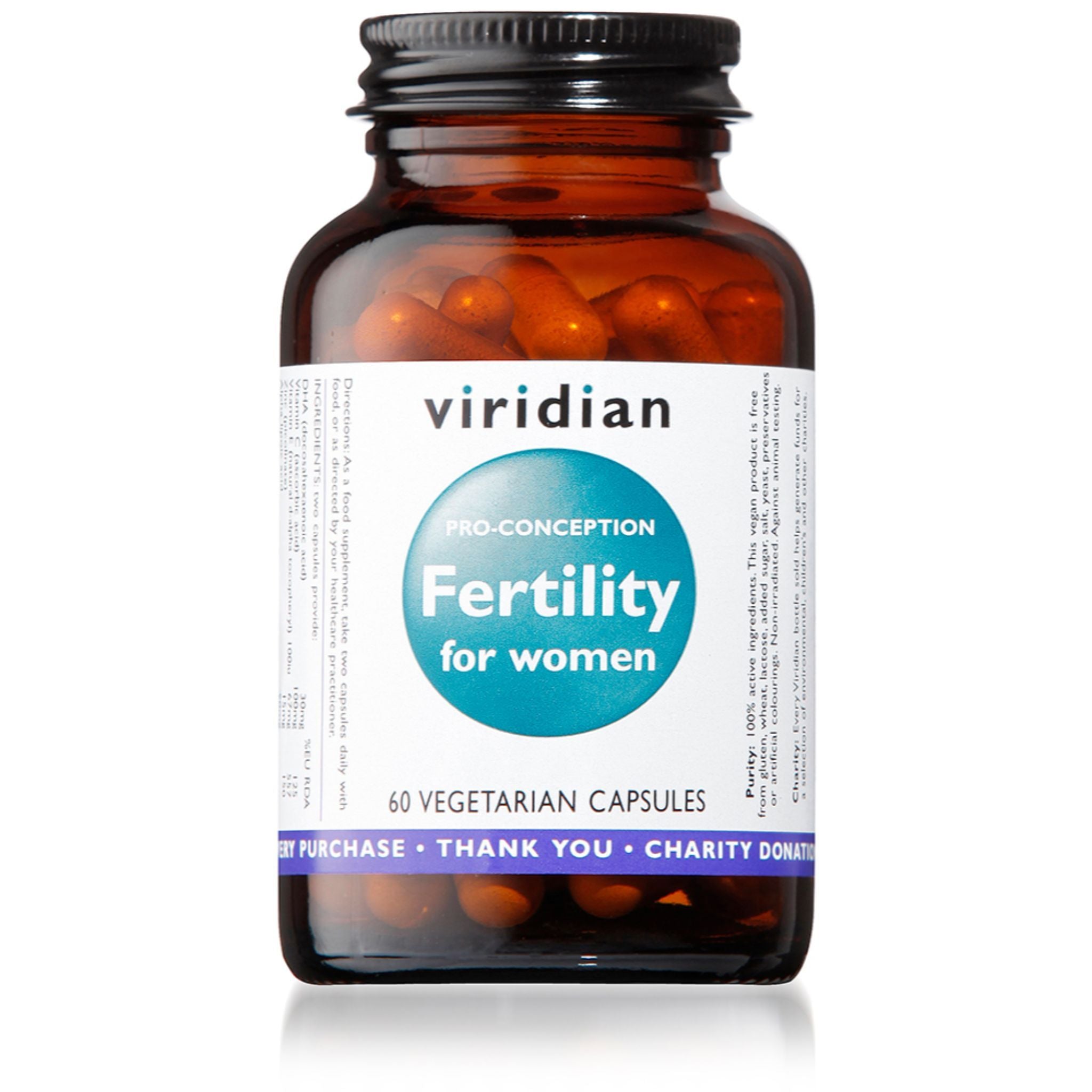 Viridian Fertility for Women (Pro-Conception) - 60 Capsules - Amaranth