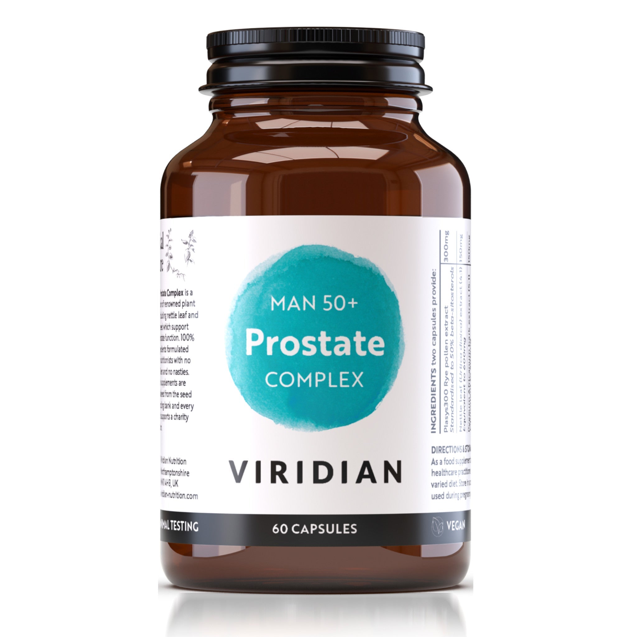 Viridian Man 50+ Prostate Complex - 60 Capsules - Amaranth