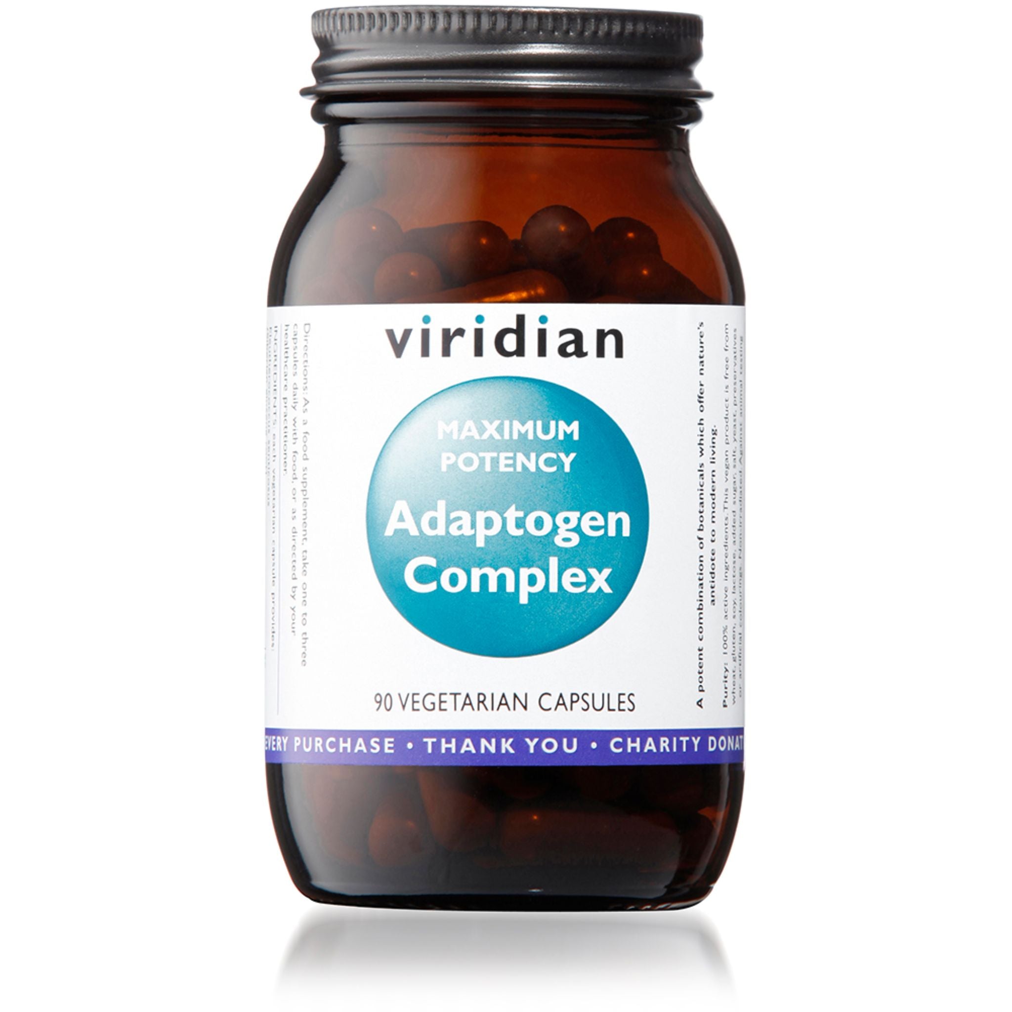 Viridian Maxi Potency Adaptogen Complex - 90 Capsules - Amaranth